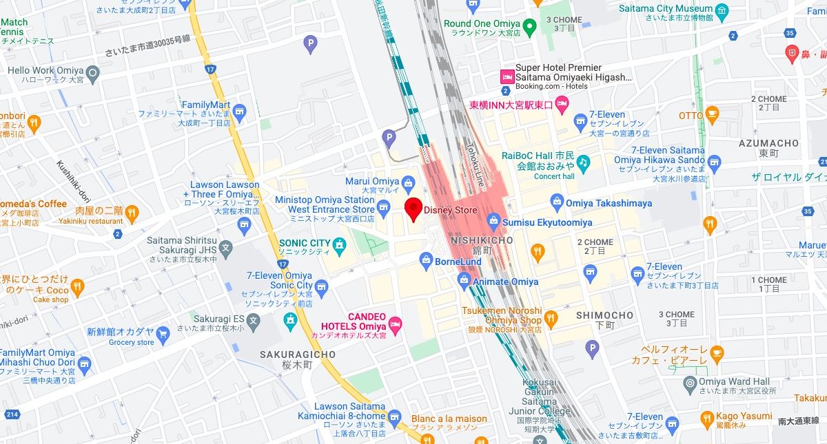 Omiya Arche｜Store Info｜Disney Store｜Official Disney