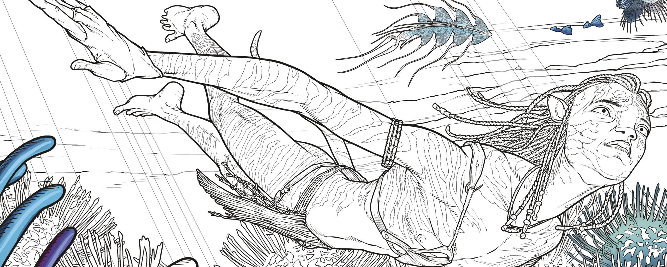 avatar colouring pictures