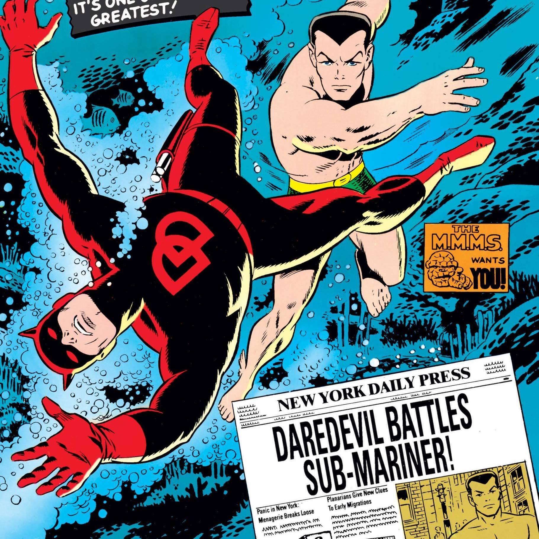#TBT de Marvel: El encuentro entre Demoledor y Namor en Daredevil #7 ...