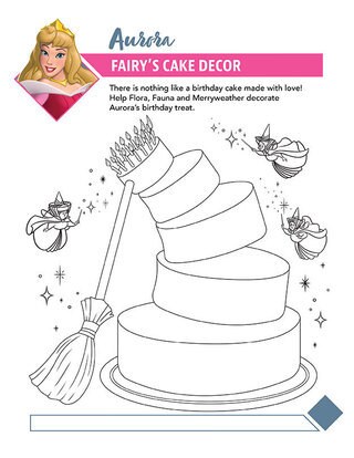 princess birthday party coloring page