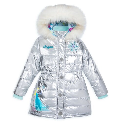 Elsa Metallic Winter Jacket for Kids - Personalizable | shopDisney