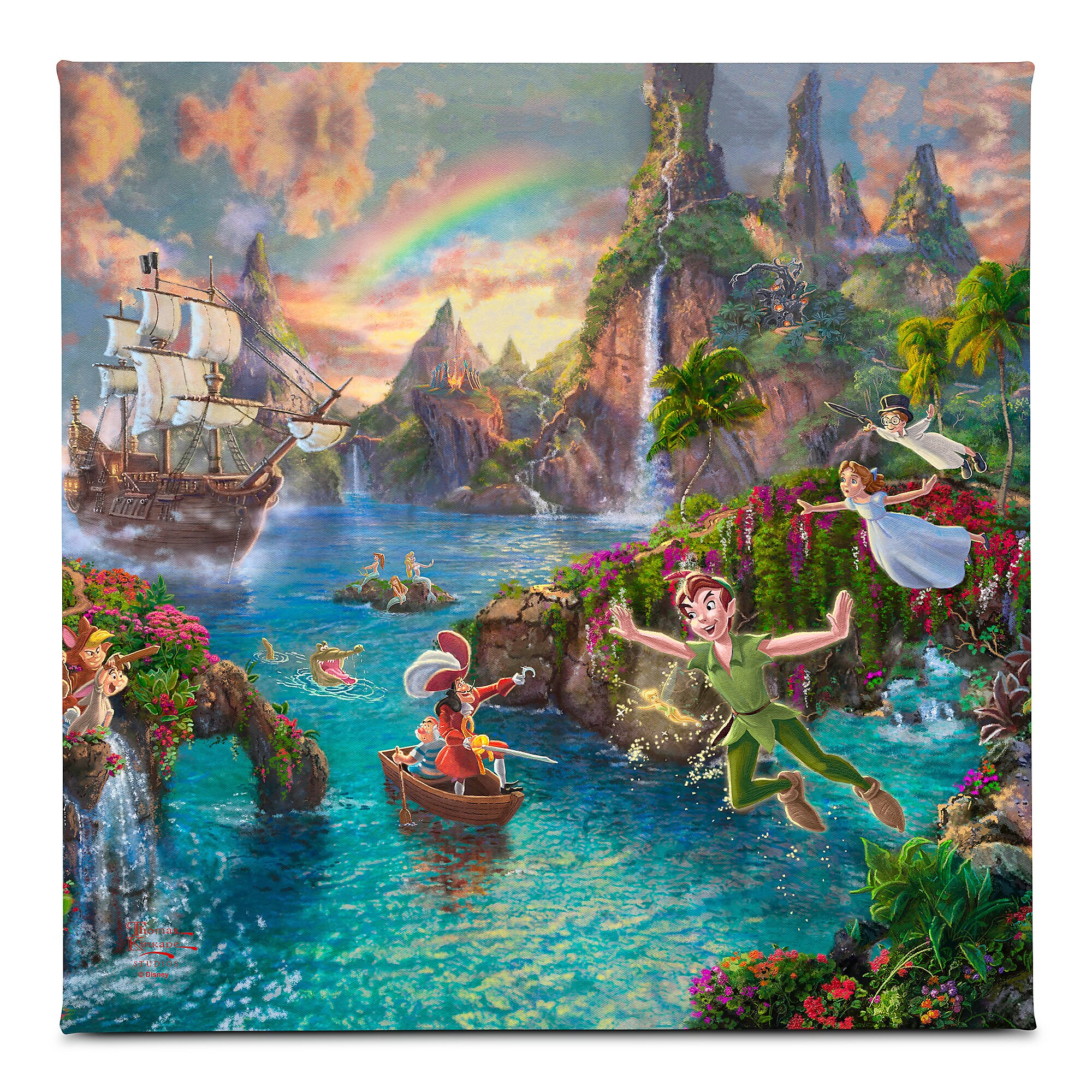 Peter Pan s Never Land Gallery Wrapped Canvas By Thomas Kinkade Peter Pan s Never Land Gallery Wrapped Canvas By Thomas Kinkade