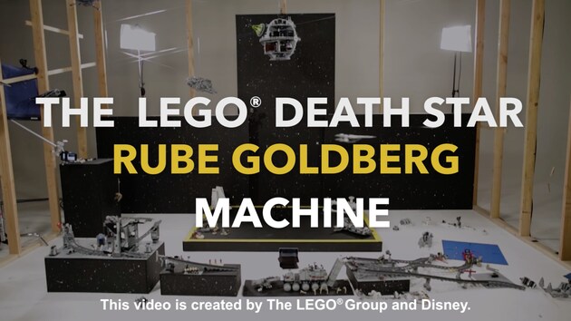 LEGO® Death Star Rube Goldberg Machine | Disney | Disney Video