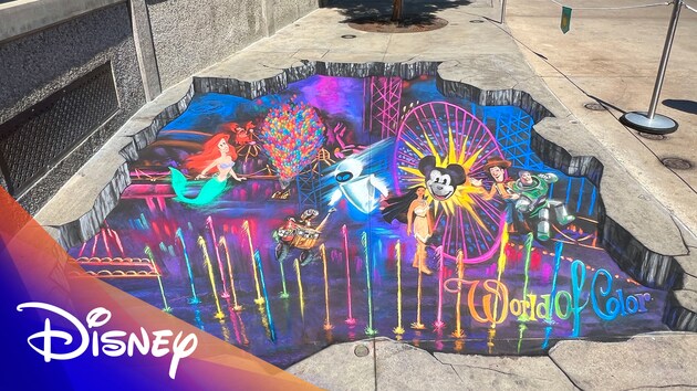 World of Color Chalk Art | Disney | Disney Video