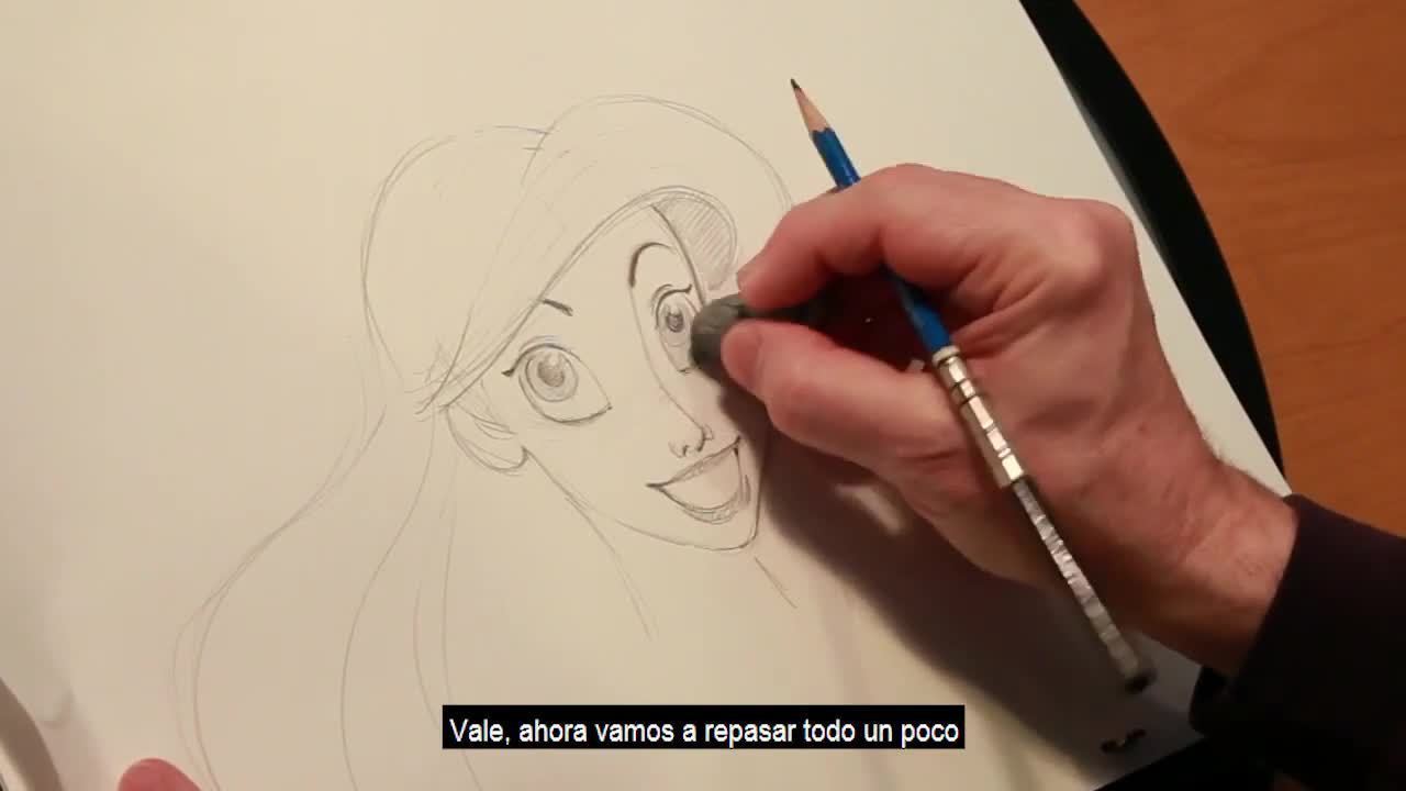 Cmo Dibujar Una Chica De Perfil Al Estilo Disney Tutorial De Dibujo
