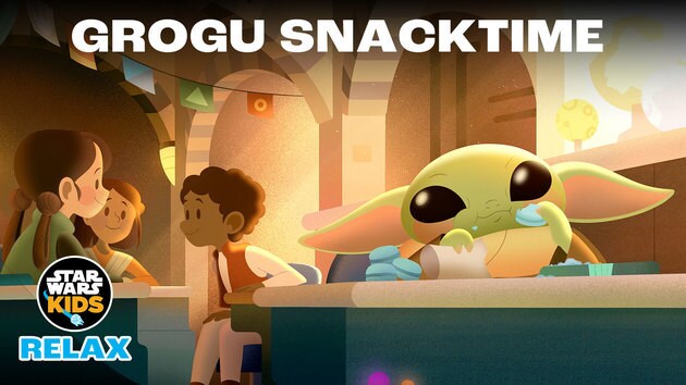 Snacktime with Grogu | Star Wars Kids: Relax | Disney Video