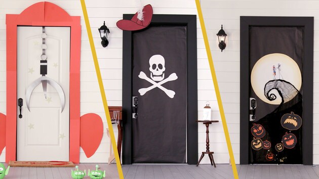 Disney Door Decor for Halloween | Disney DIY by Disney Family | Disney ...