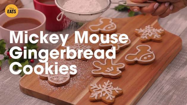 Mickey Mouse Gingerbread Cookies | Disney Eats | Disney Video
