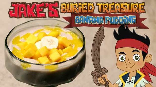 Jake's Buried Treasure Bannana Pudding | Disney Junior