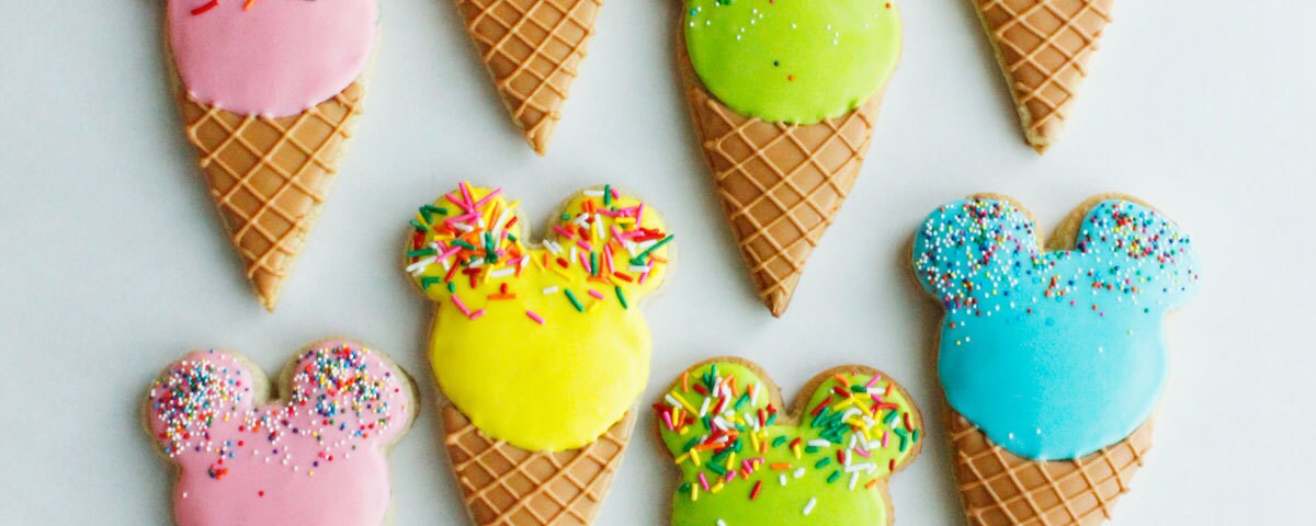 Mickey Ice Cream Cone Cookies Are The Perfect Celebration Treat ...