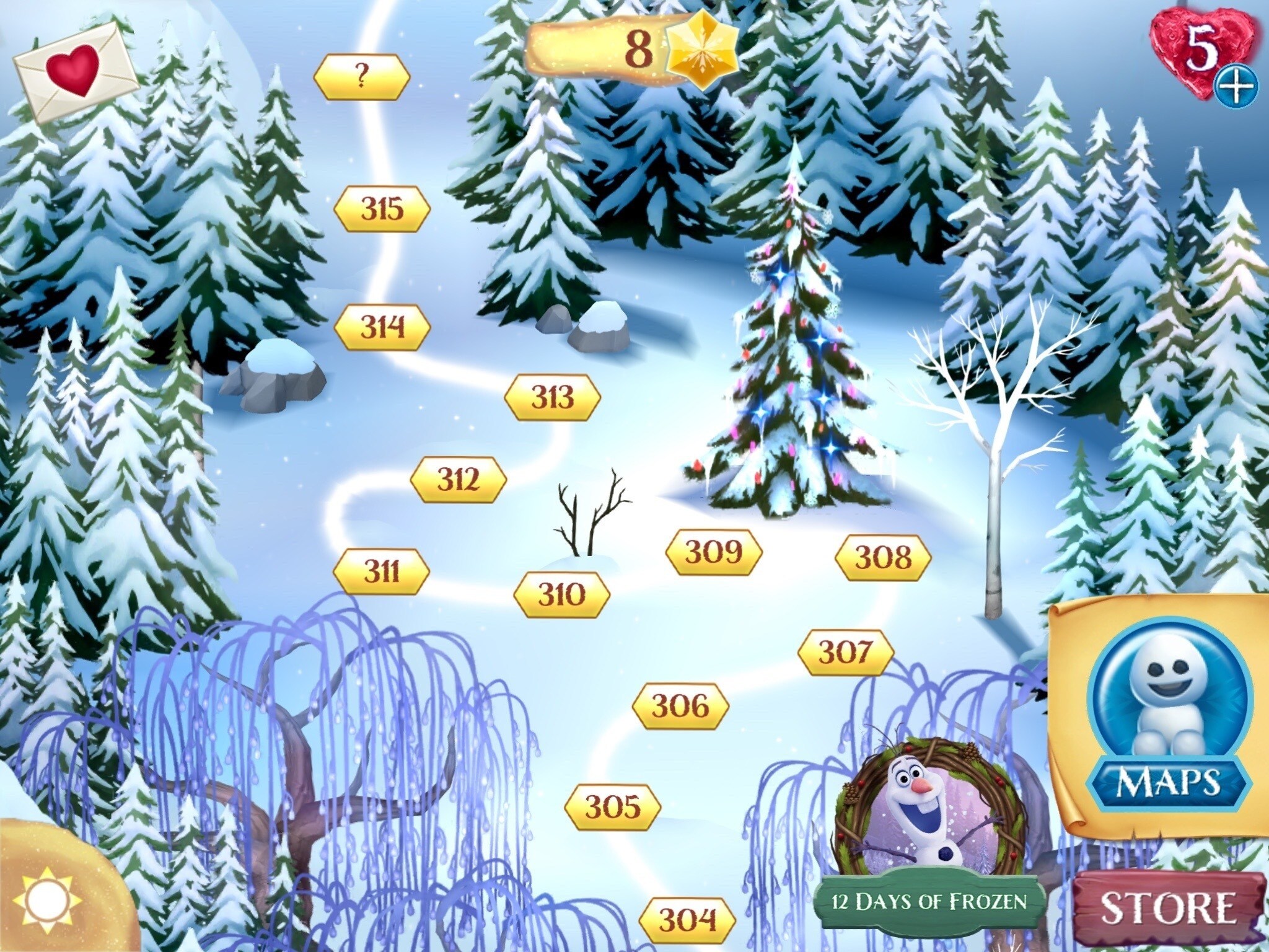 Frozen Free Fall - Screenshot Gallery | Disney LOL