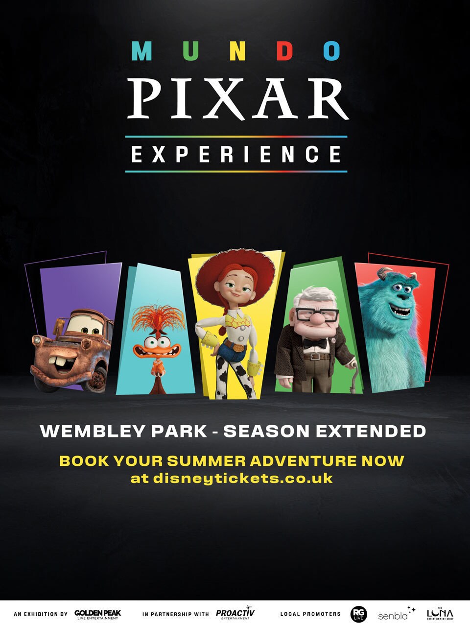 Mundo Pixar Experience London Tickets | Disney Tickets UK
