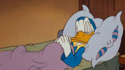 Daisy Duck Sleeping