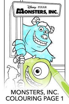 Monsters University Activity Pages